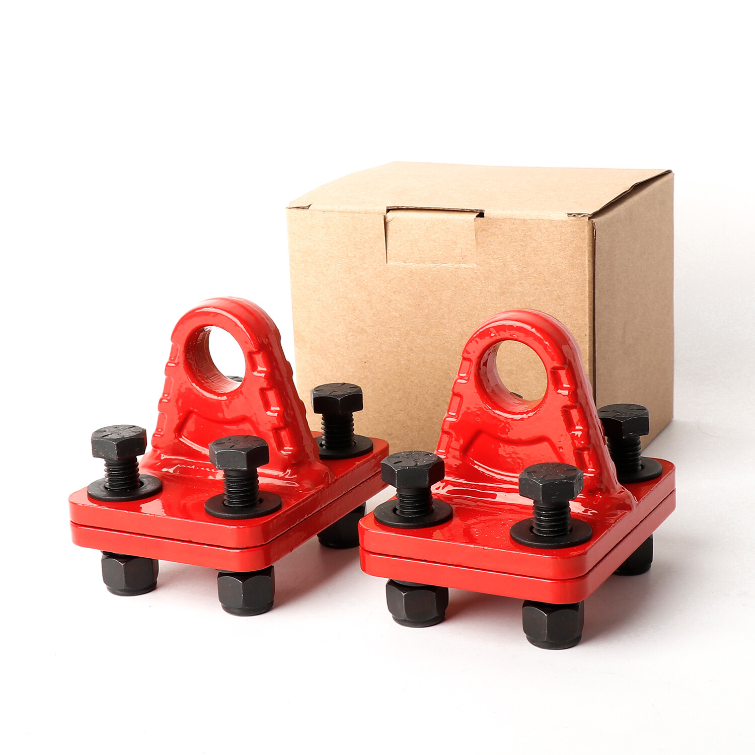 3/4"D-Ring Shackle Mount with Backer Plate 5 TON Bolt On Clevis Mount ...