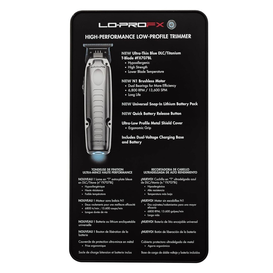 Babyliss Pro Lo Pro FX ONE High Performance Trimmer 110-220 Volts # ...