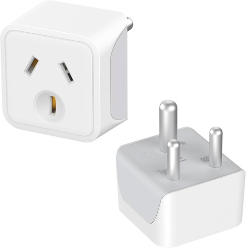 Travel Adapter Pack of 2 AU to India Plug Adapter Power Plug Type D for ...
