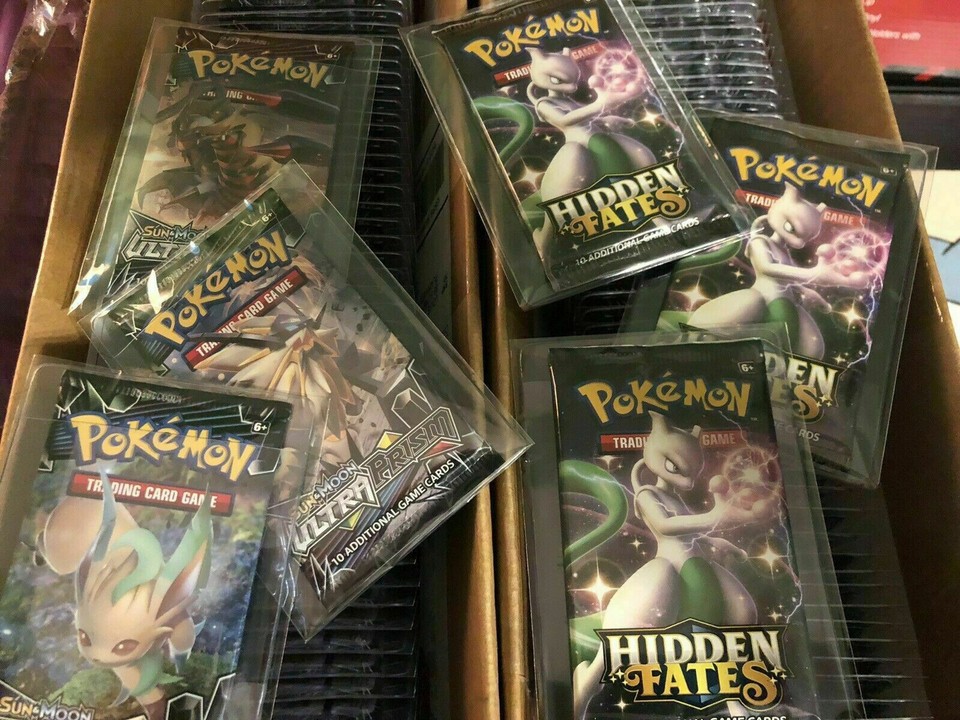 Authentic Pokemon Power Pack - 5 Booster Packs - 1 Vintage / 1 EX/GX/V ...