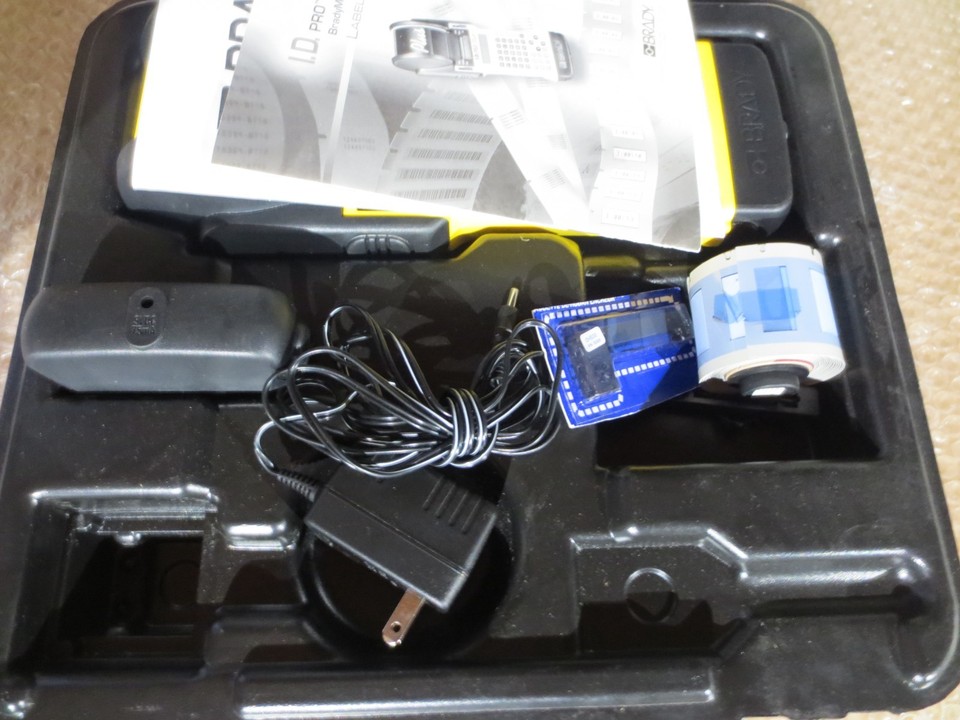 Brady I.D. PRO Plus Wire Marker Printer w/ Power Adapter + Carry Case ...