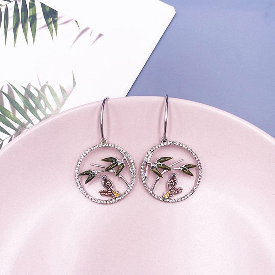 1 Pair Retro Dangle Earring Eye-Catching Earring Attractive Women Girls ...