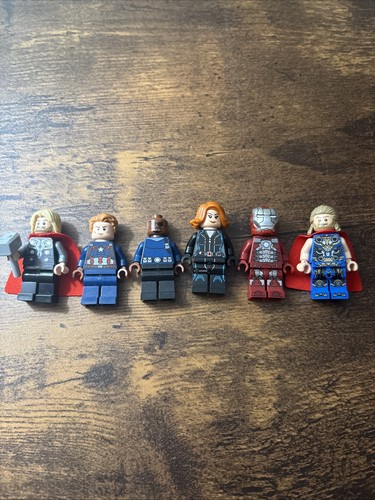 Lego Marvel Minifigure Bulk Lot Two Thors, Nick Fury, Black Widow, And ...