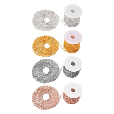 Paper Clip Chain Link 10m/32.8ft Spool Wrapped Roll Loose | eBay Australia