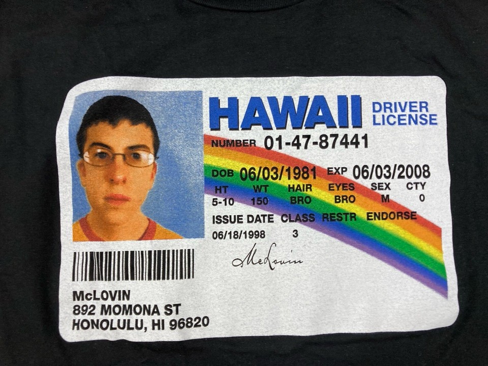 Superbad Movie Graphic T-shirt Men Medium Black Short Sleeve Driver ...