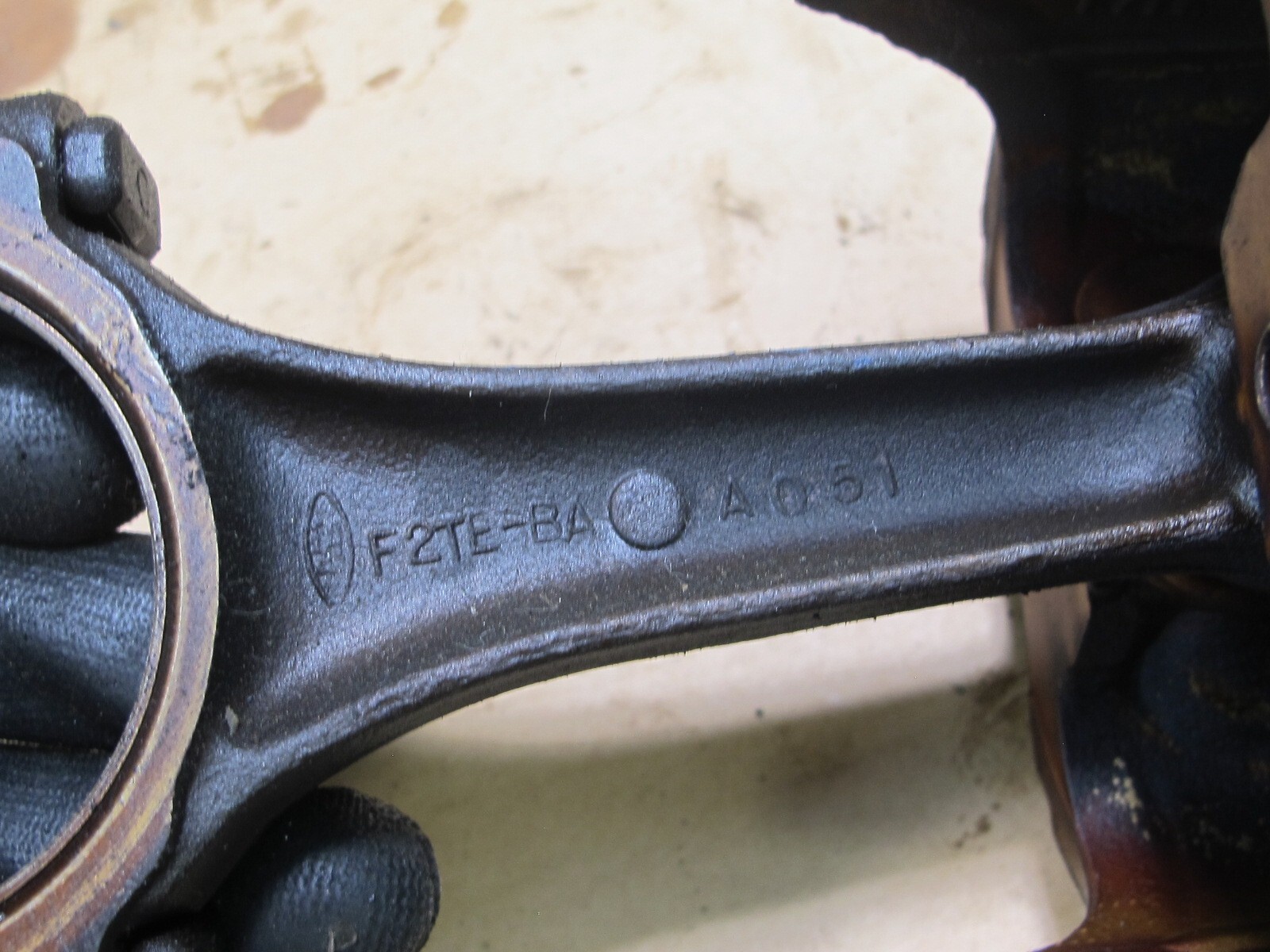 302 Ford 5.0 F2te-ba Connecting Rod Set Mustang Bronco Comet Mercury ...