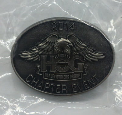 HARLEY DAVIDSON OWNERS GROUP HOG 2014 CHAPTER EVENT VEST JACKET PIN | eBay