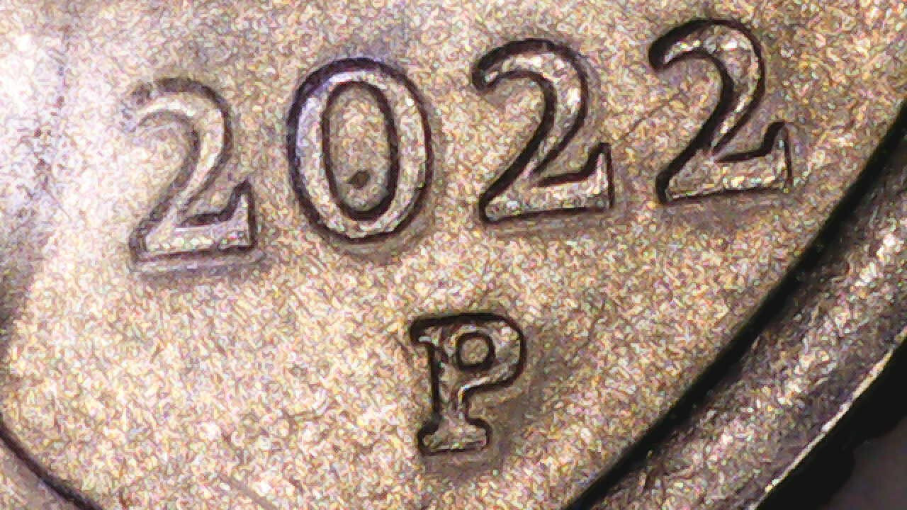 2022 P 25C Drooling George Die chip & Nose Chips Obverse Maya Angelou ...