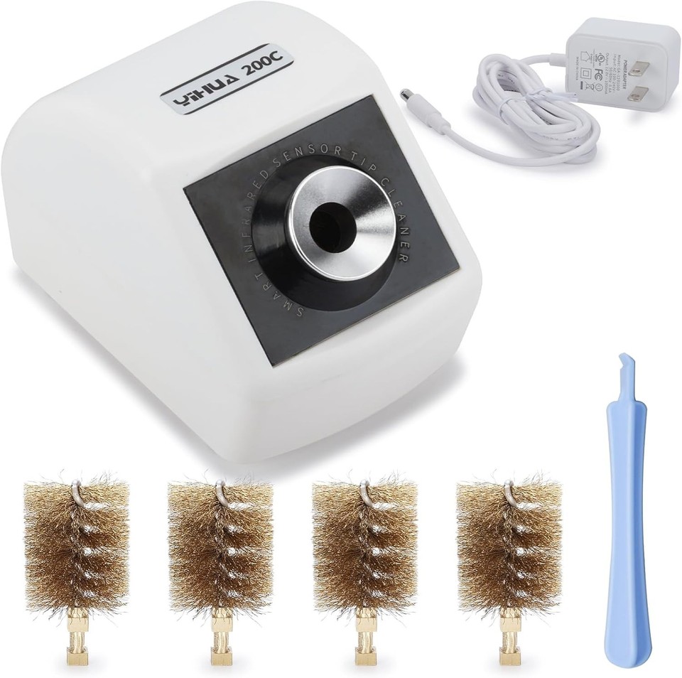 200C Motorized Soldering Iron Tips Copper Cleaner with Infra-red Sensor ...