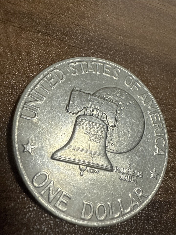 1776-1976 Eisenhower Liberty Bell Silver One Dollar Bicentennial Coin ...