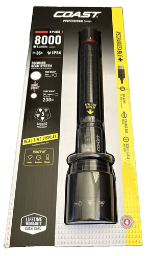 Coast XP46R 8000 Lumens LED Rechargeable Flashlight NEW FAST FREE ...