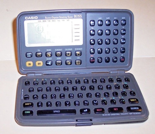 CASIO B.O.S.S. 64KB SCHEDULING Digital Diary SF-5300 BUSINESS Pocket ...