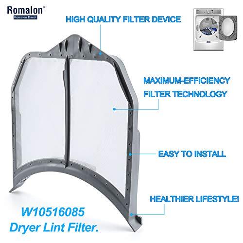 W10516085 Dryer Lint Filter Replacement for Whirlpool Dryer Lint Trap ...