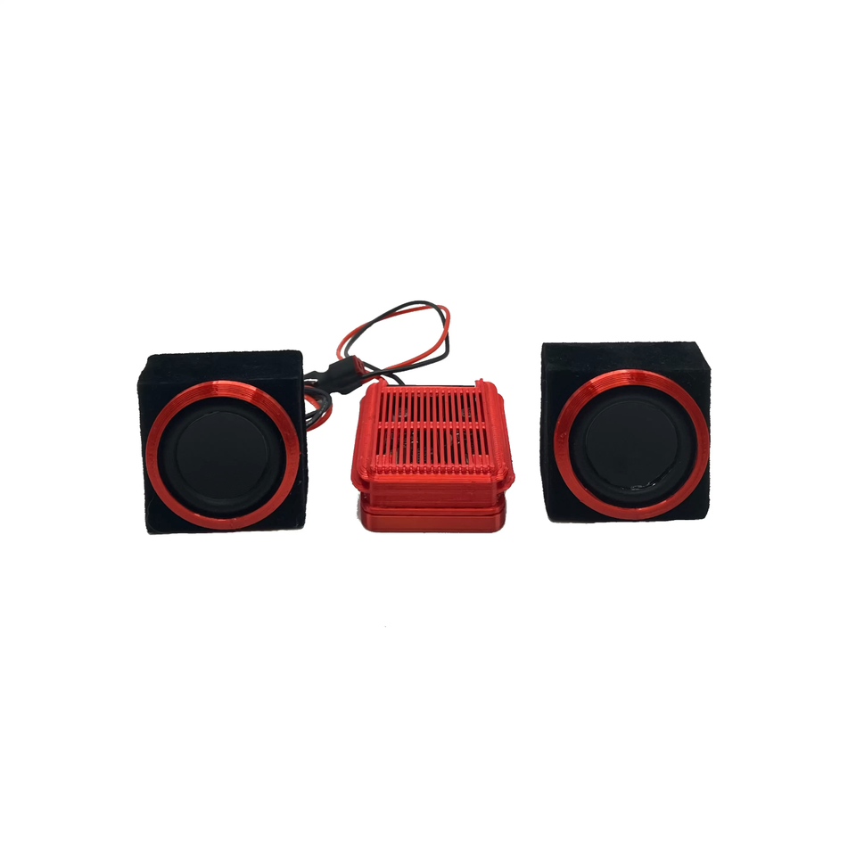 Sac City Beats RC Scale Bluetooth Mini Dual Speaker Subwoofer For RC ...