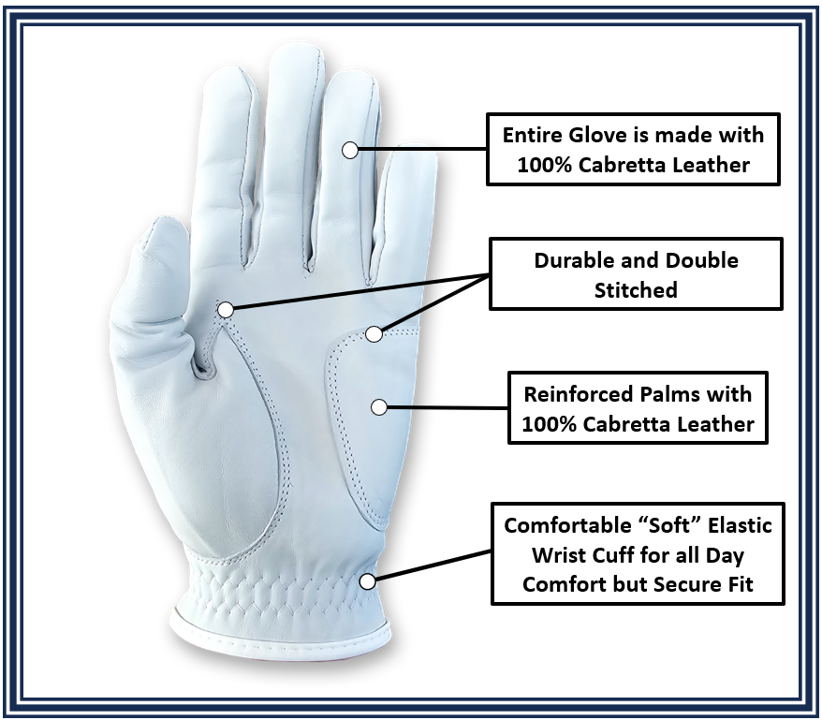 Shocker Golf Glove 100% Cabretta Leather Men's Adult Shoker Funny Gag ...