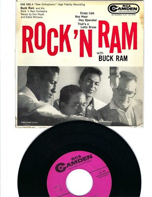 4 SONG EP- BUCK RAM & HIS ROCK 'N' RAM ORCH- "ROCK 'N RAM"- RCA CAMDEN ...