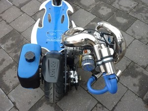 California Goped Go-ped GSR 57cc with RCMK Two Cylinder Engine 60mph ...