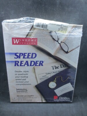 Speed Reader by Davidson IBM/Tandy PC Windows 3.5" & 5.25" Disk's | eBay