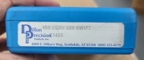 NEW Dillon Caliber Conversion Kit for XL750 / XL650 - .220 Swift 21429 ...