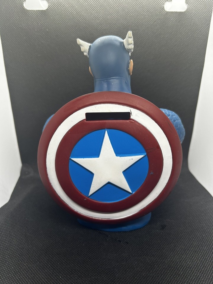 Marvel Avengers Captain America Coin Bank Figure 7” Piggy Bank | eBay