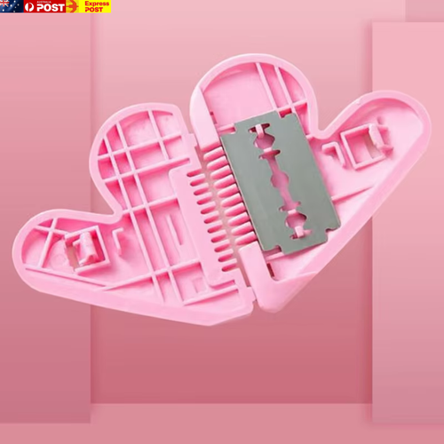 Pink Mini Hair Trimmer Love Heart Shape Hair Cutting Comb Body Bikini ...