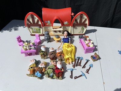 Vintage Disney Simba Snow White & 7 Seven Dwarves Cottage Workshop ...