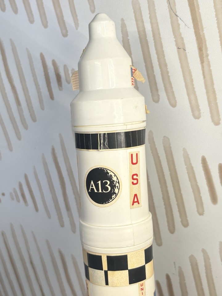 Vintage Apollo 13 Saturn V Rocket Toy With Pogs NASA USA Space Ship ...