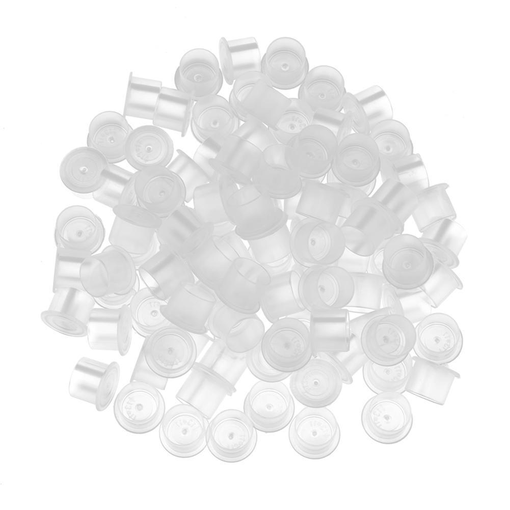 ` Plastic Microblading Tattoo Ink Cup Cap Pigment Clear Holder ...