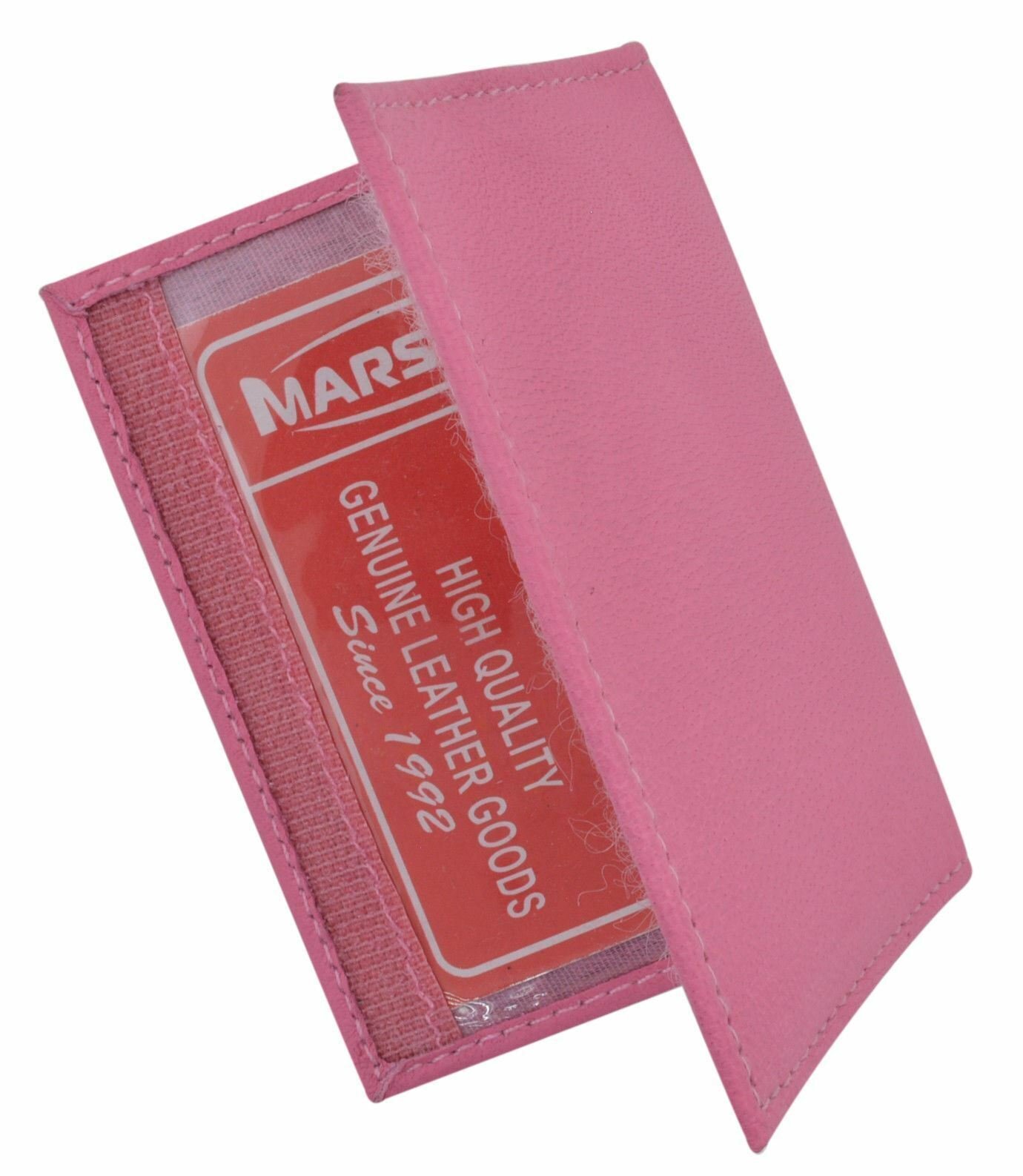 Pink Slim Leather Credit Card ID Mini Wallet Holder Driver's License ...