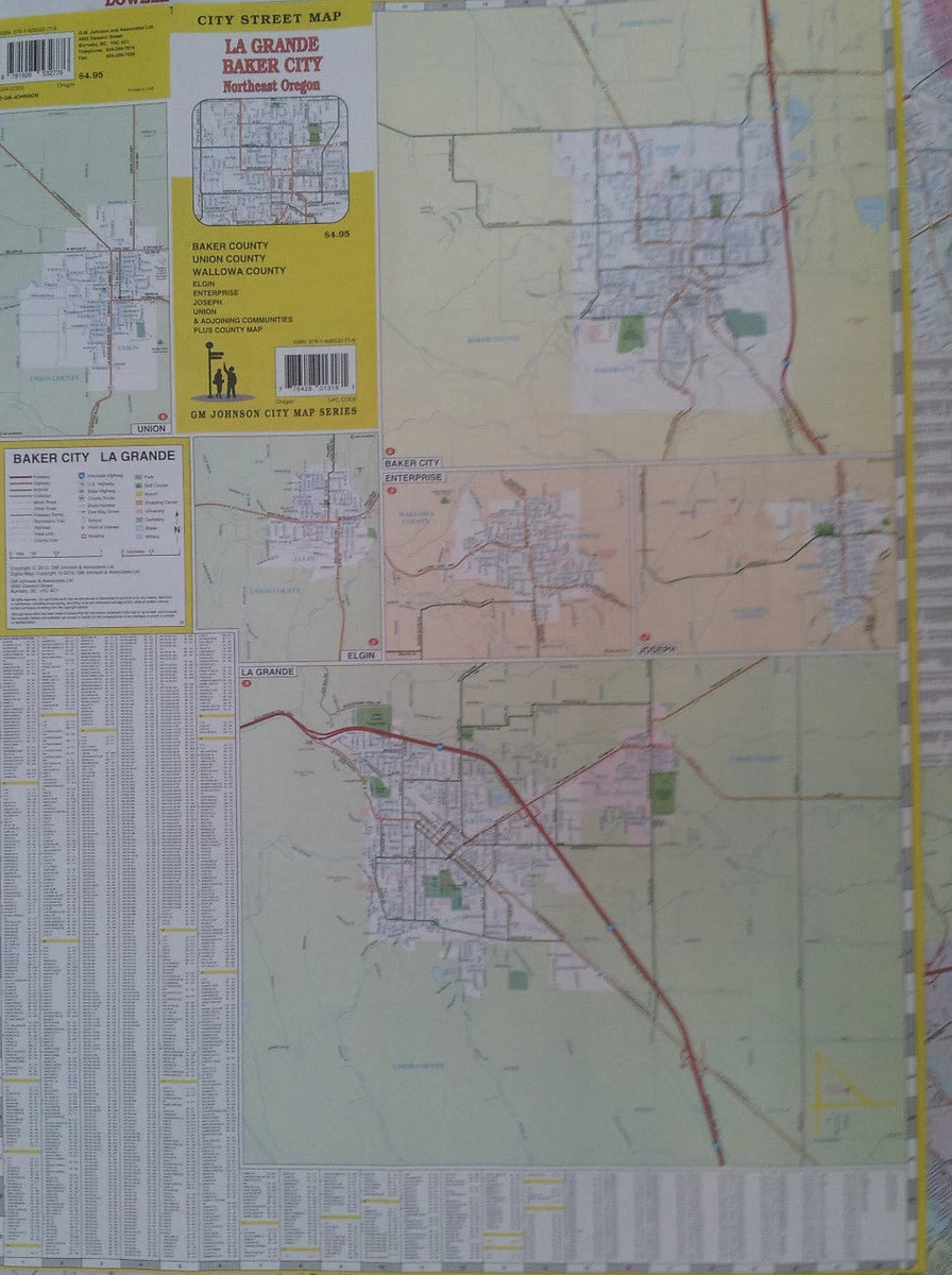 Map Of Northeast Oregon