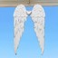 Metal Angel Wings Sculpture, Rustic Decorative Angel Wings Wall Art ...