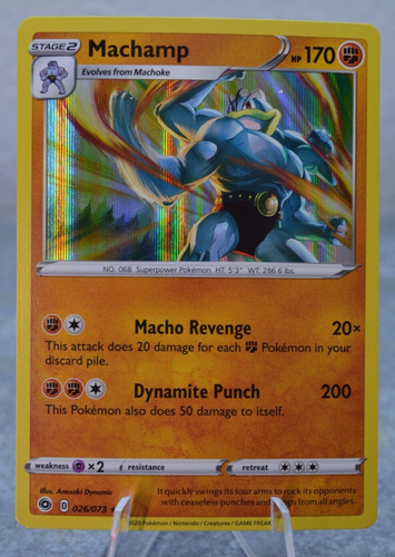 Pokemon Card Machamp 026/073 Holo Rare Champion's Path NM/M | eBay