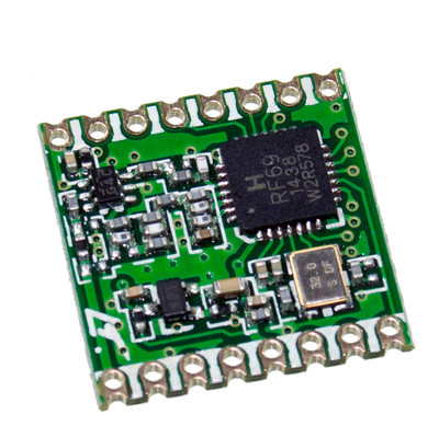 RFM69HCW-433-S2 HopeRF 433MHz Funkmodul ISM Transceiver +20 dBm FSK SPI ...