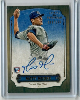 MATT MOORE 2012 Topps Five Star ROOKIE AUTOGRAPH #/150 Texas RANGERS RC ...