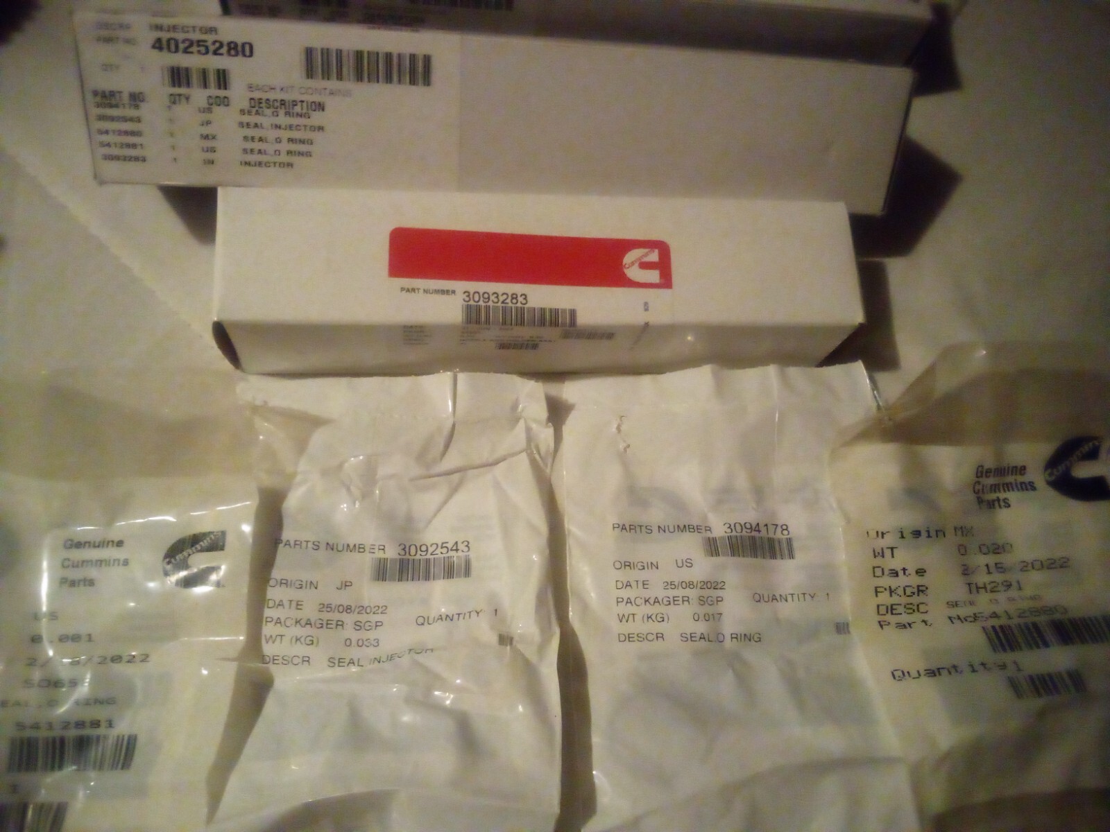 New, genuine Cummins INJECTOR KIT part # 4025280 | eBay