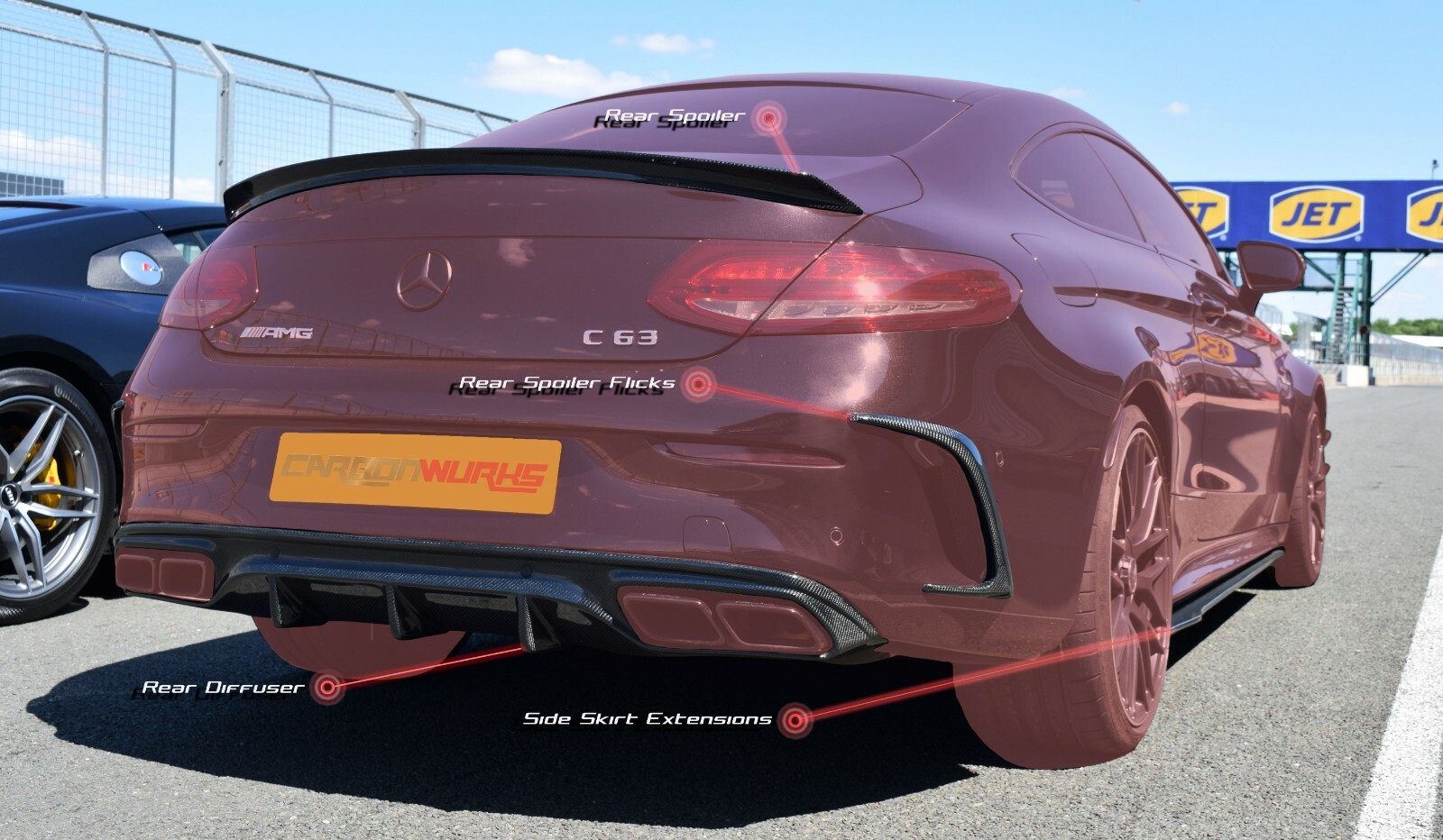 Carbonwurks Mercedes C Class Coupe Carbon Fibre Rear Boot Spoiler ...