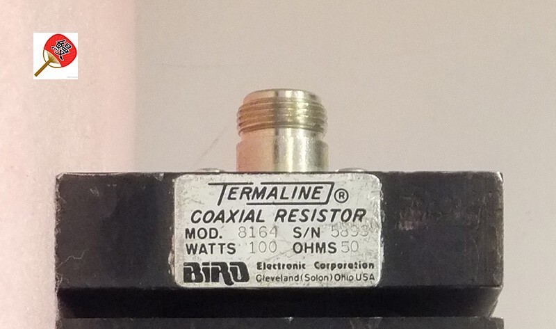 (RF1931) * Bird TERMALINE Coaxial Resistor * 8164 * 100W * S/N 5890 * N ...