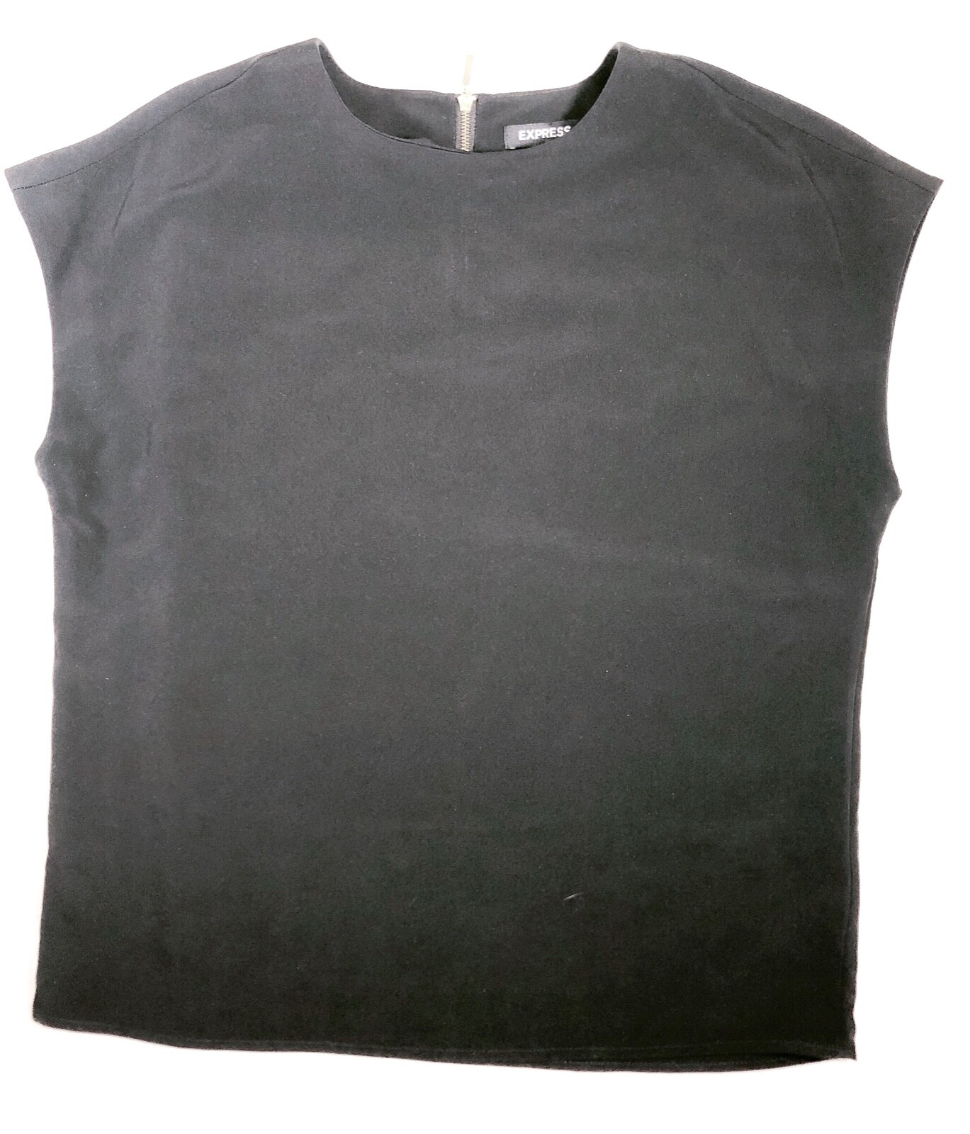 Women's Express sleeveless black zipper in the back size Xs shirt | eBay