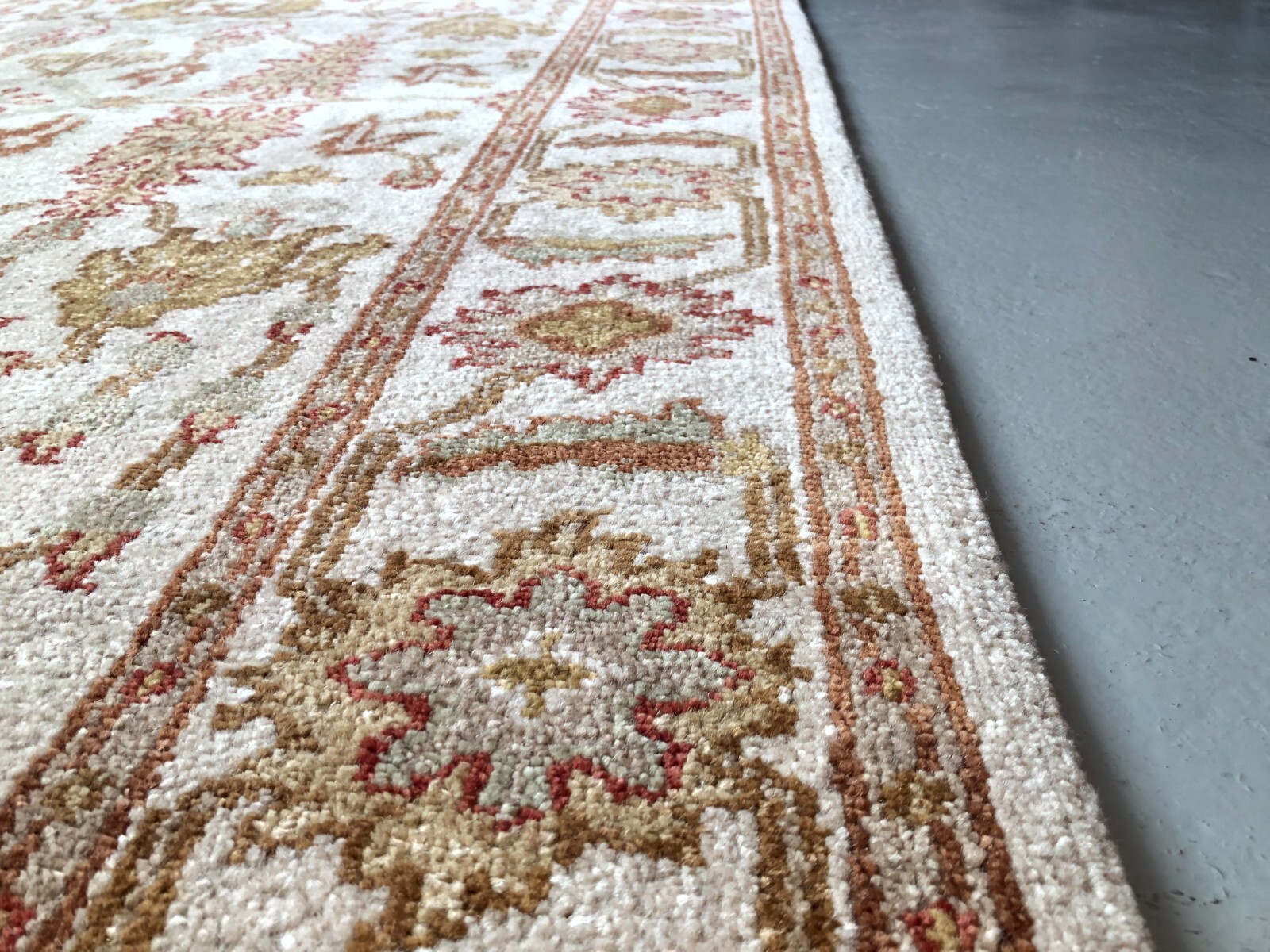 193 x 124 cm Vintage Handmade Indian Carpet Traditional Oriental Thick ...