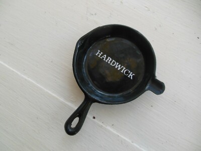 Hardwick Oven Company Advertising Enameled Cast Iron Ashtray Skillet ...