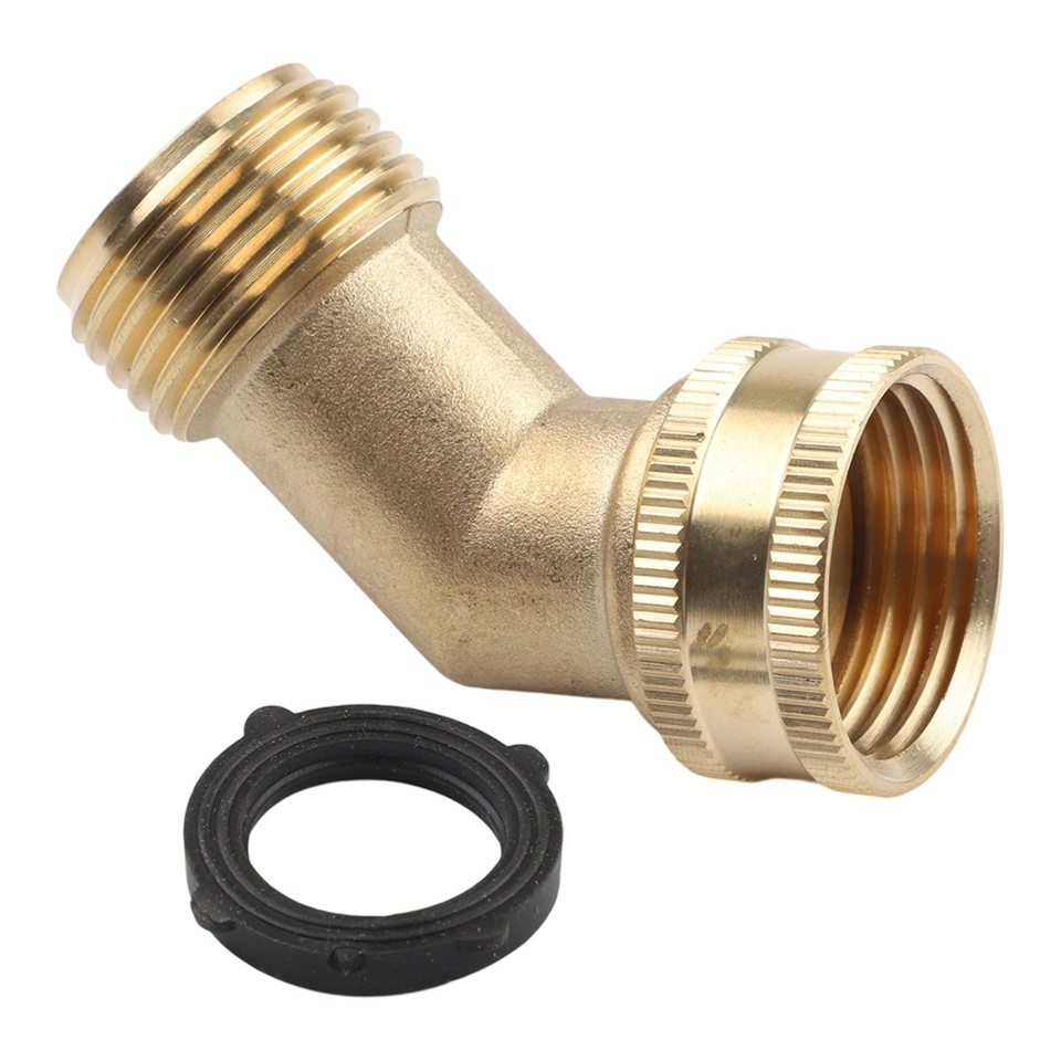 Premium Brass 34 Inch Elbow Fitting for Garden Hose 45 Degree Angle Design | eBay UK
