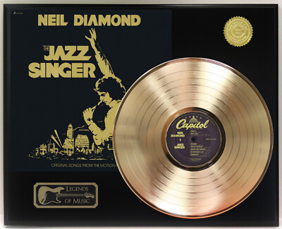 Neil Diamond - The Jazz Singer Gold LP Record Plaque Display | eBay