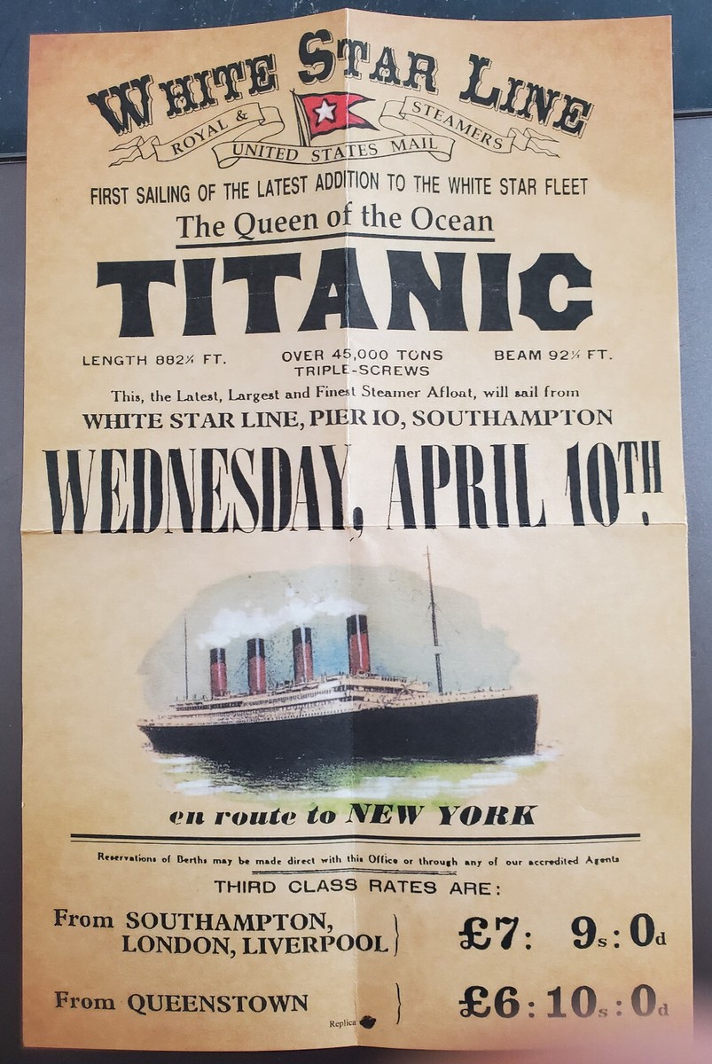Titanic Poster 1912