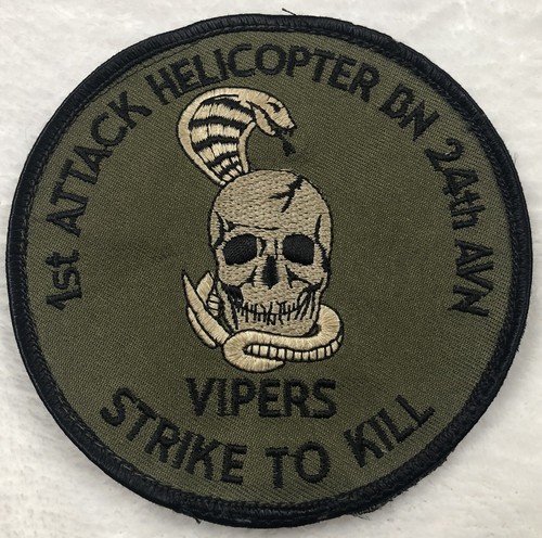 Vipers Strike To Kill Patch 1st Attack Helicopter BN 24th AVN | eBay