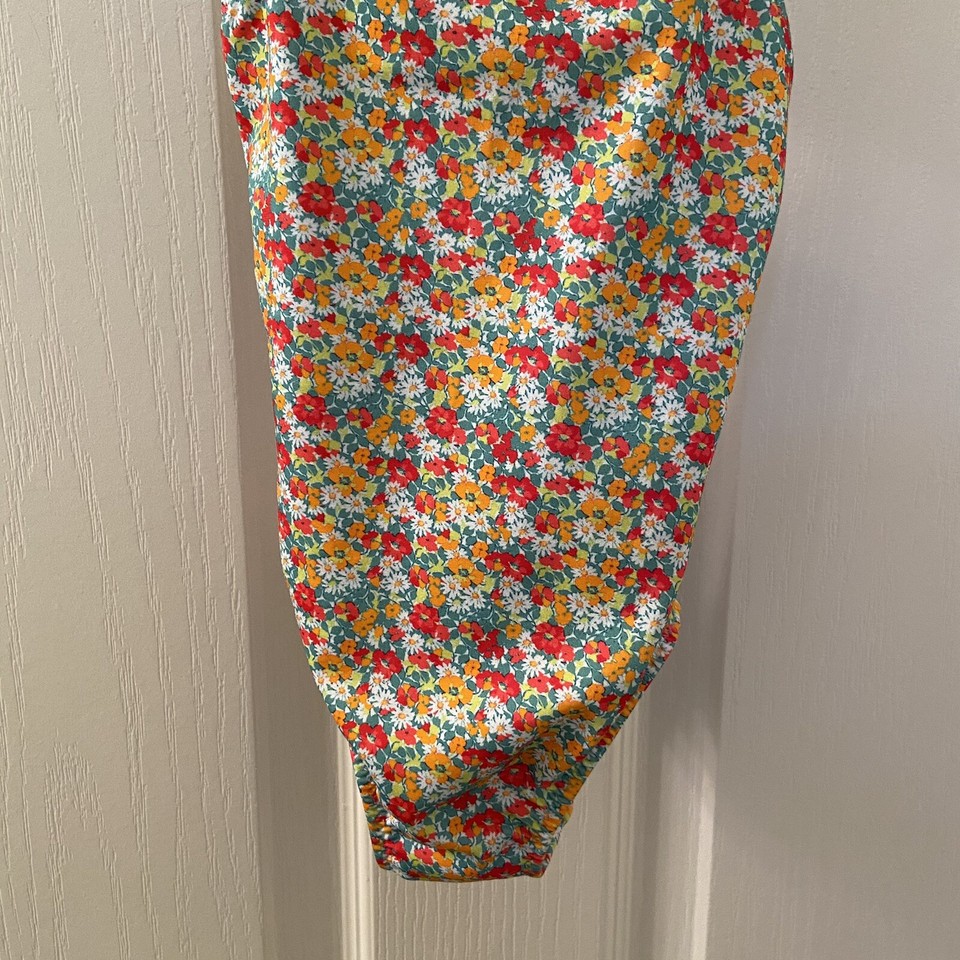Zara Baby Girl Mini Flower Floral Swimsuit Flutter Sleeves Size 12-24 ...