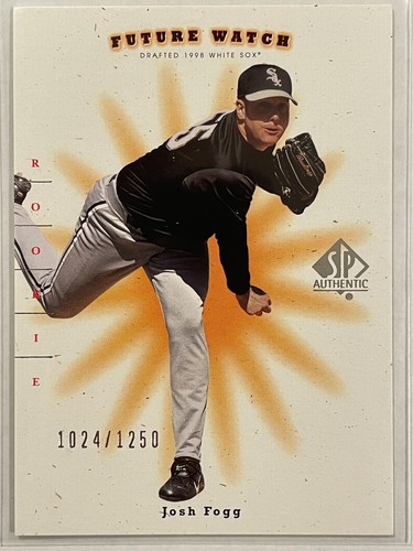2001 SP Authentic Josh Fogg Future Watch Rookie RC /1250 #103 Baseball ...