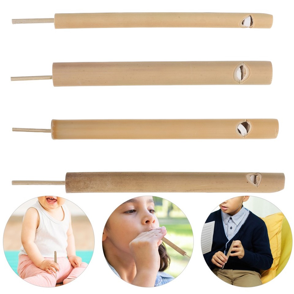 4 Pcs Bird Whistle Flutes Train for Kids Toddler Toy Bamboo Slide | eBay