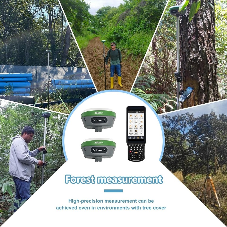 SMA26 GNSS RTK GPS 1 cm Accuracy Survey Equipment Rover Base Handheld ...