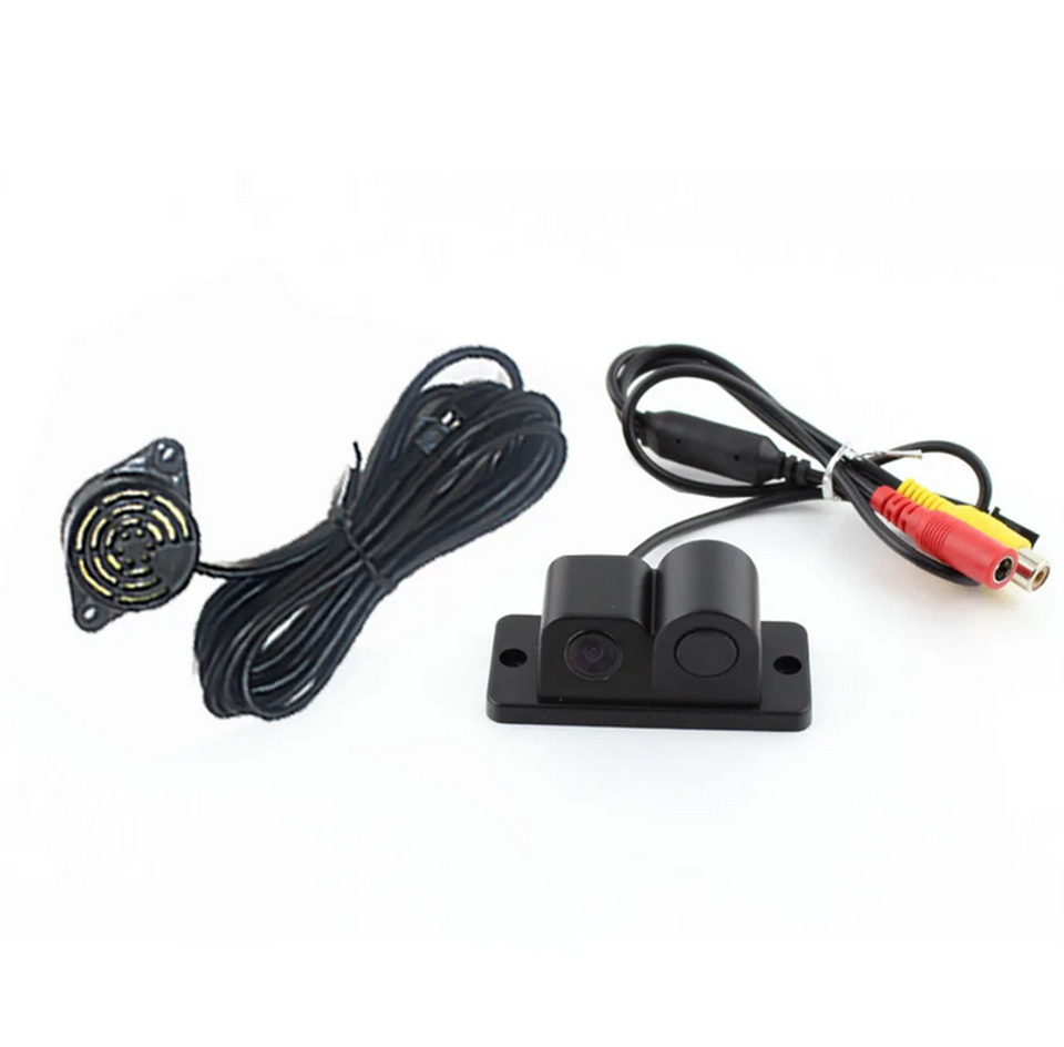 Car Reverse Rear Radar Alarm System 2in 1 Rear View Backup Camera ...