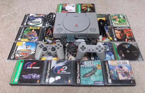 Sony PlayStation 1 PS1 Bundle w/ 21 Games | eBay